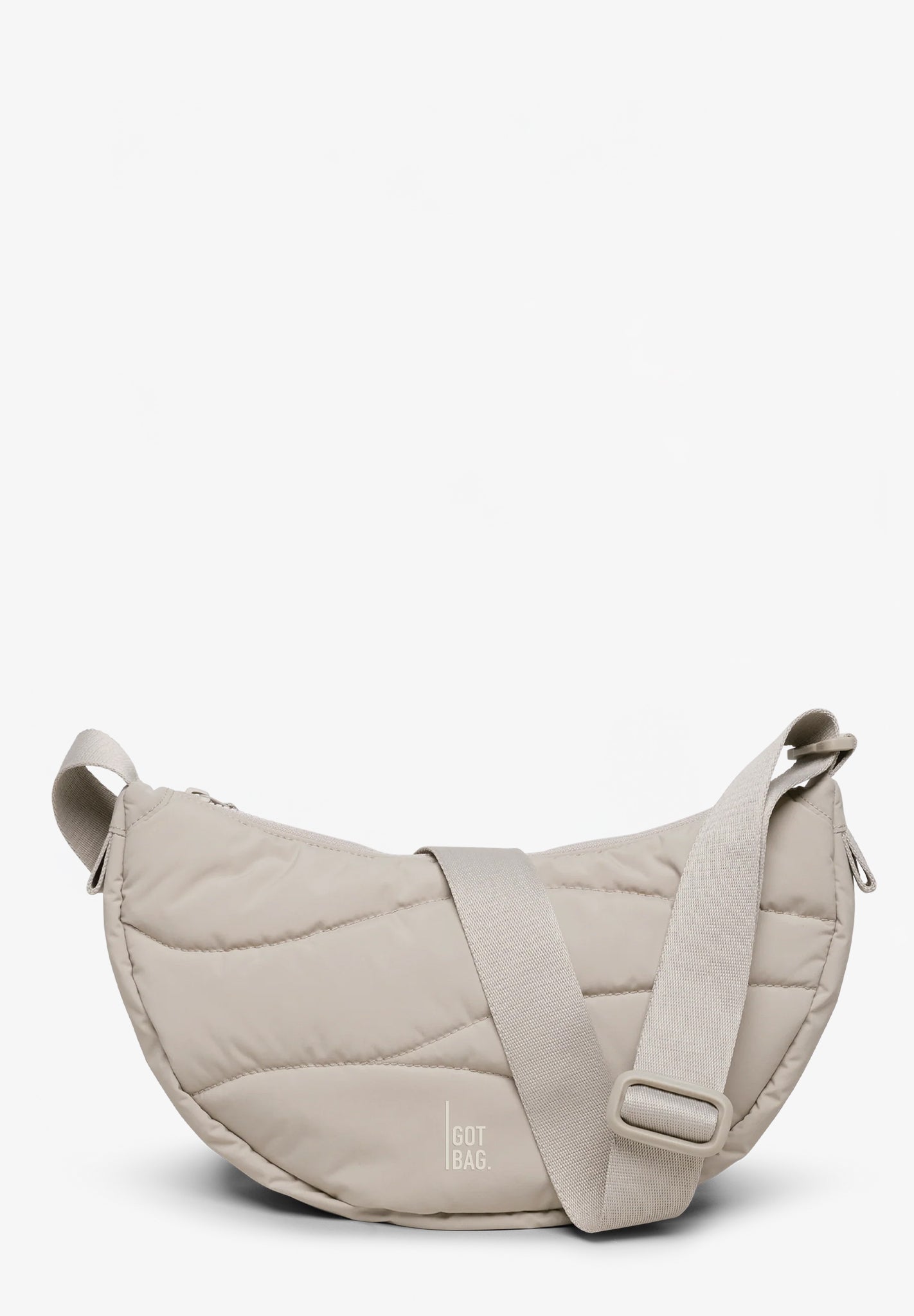 Got Bag Wavy Puffer Moon Bag Small, Scallop Monochrome at BACKYARD